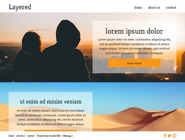New theme added: layered | Blog