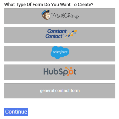 Form creation wizard | Blog